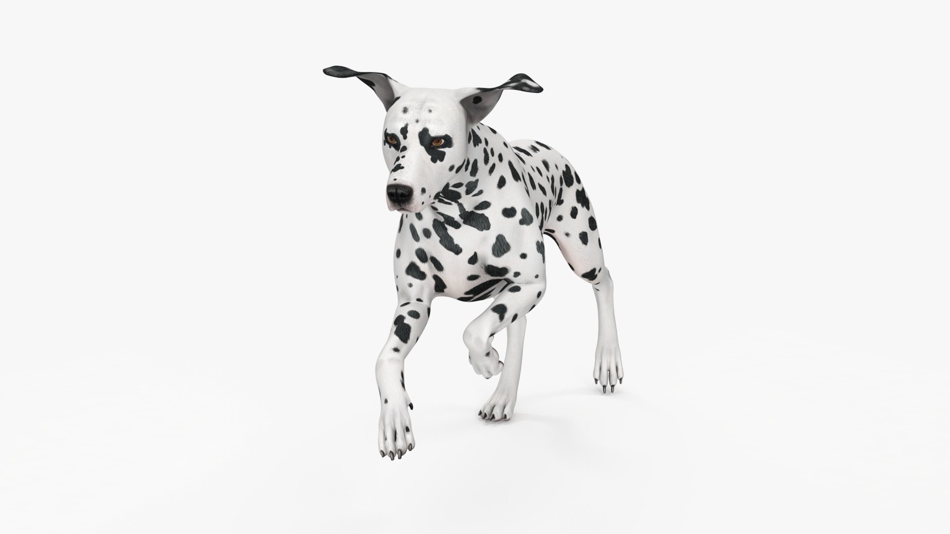 Running Spotted Dalmatian Dog 3D Model - TurboSquid 2230730