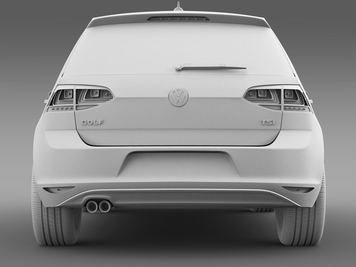 3d Model Volkswagen Golf Tsi 5d