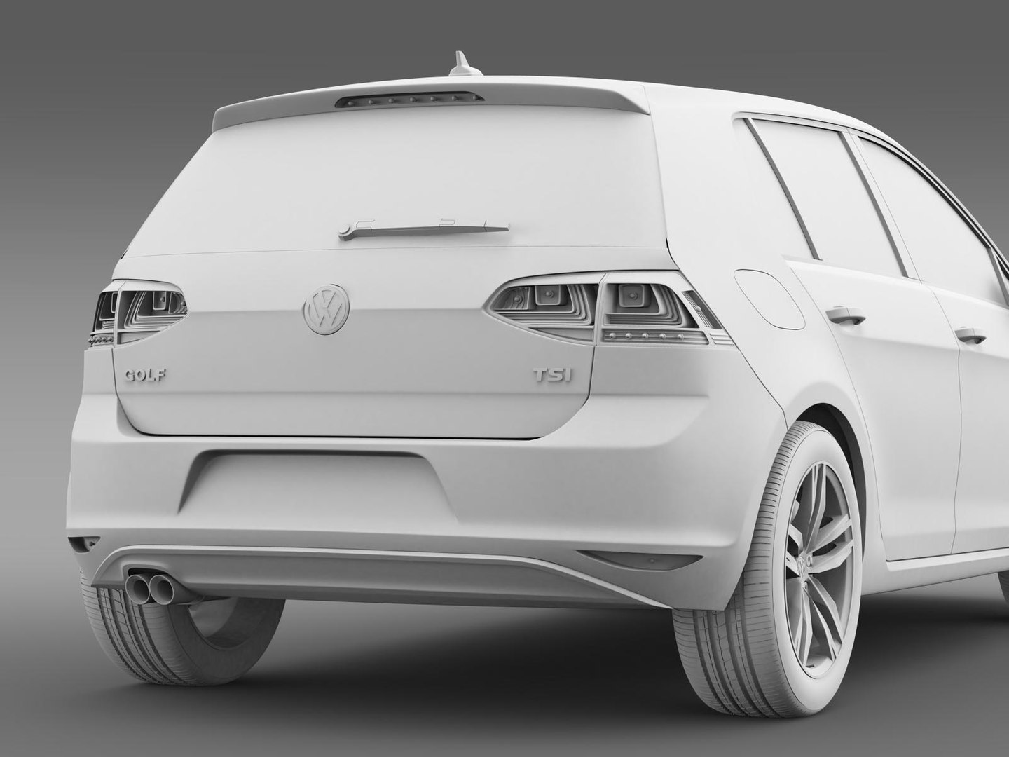 3d Model Volkswagen Golf Tsi 5d