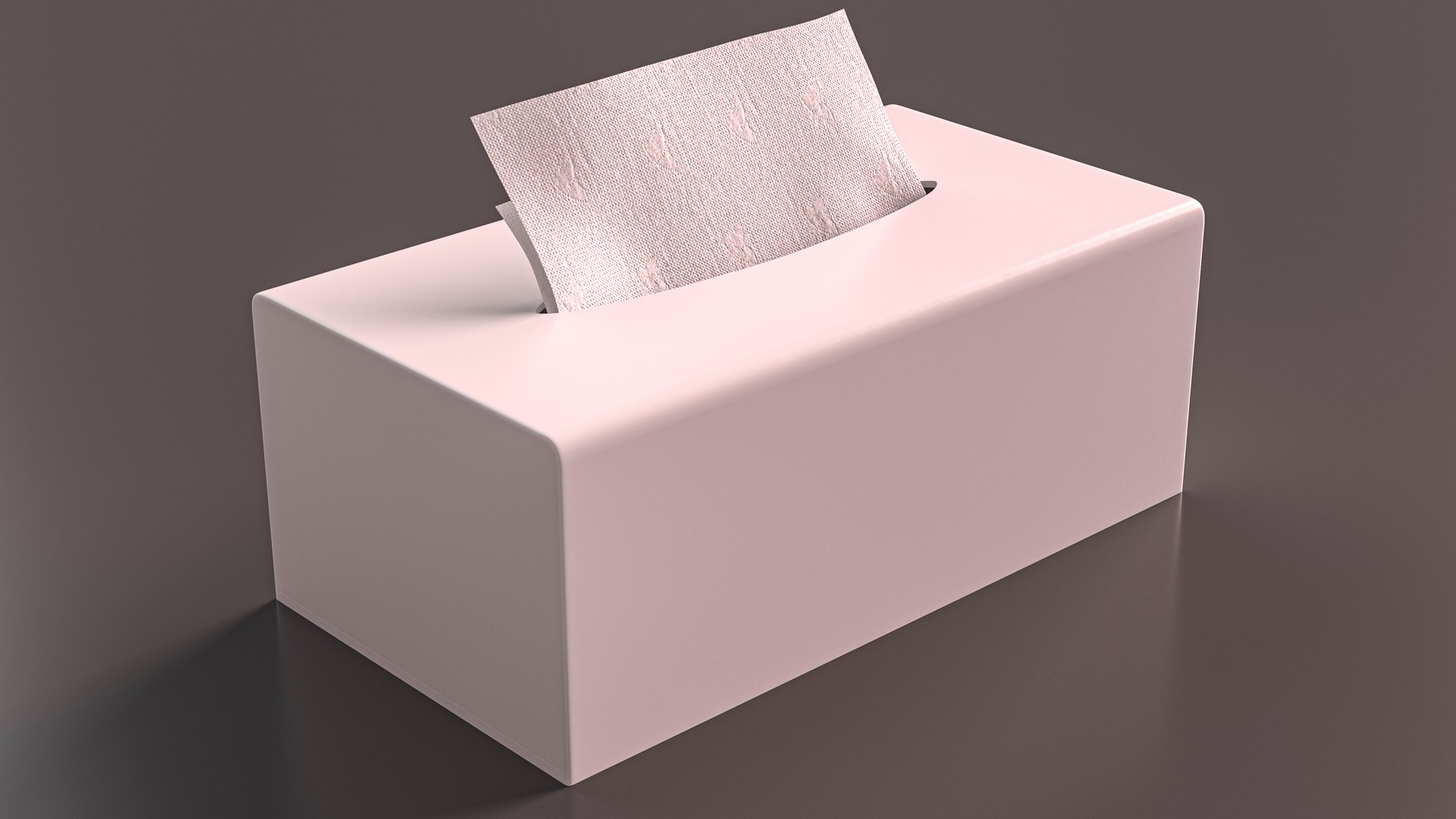 3D Model Tissue Box White - TurboSquid 2149414