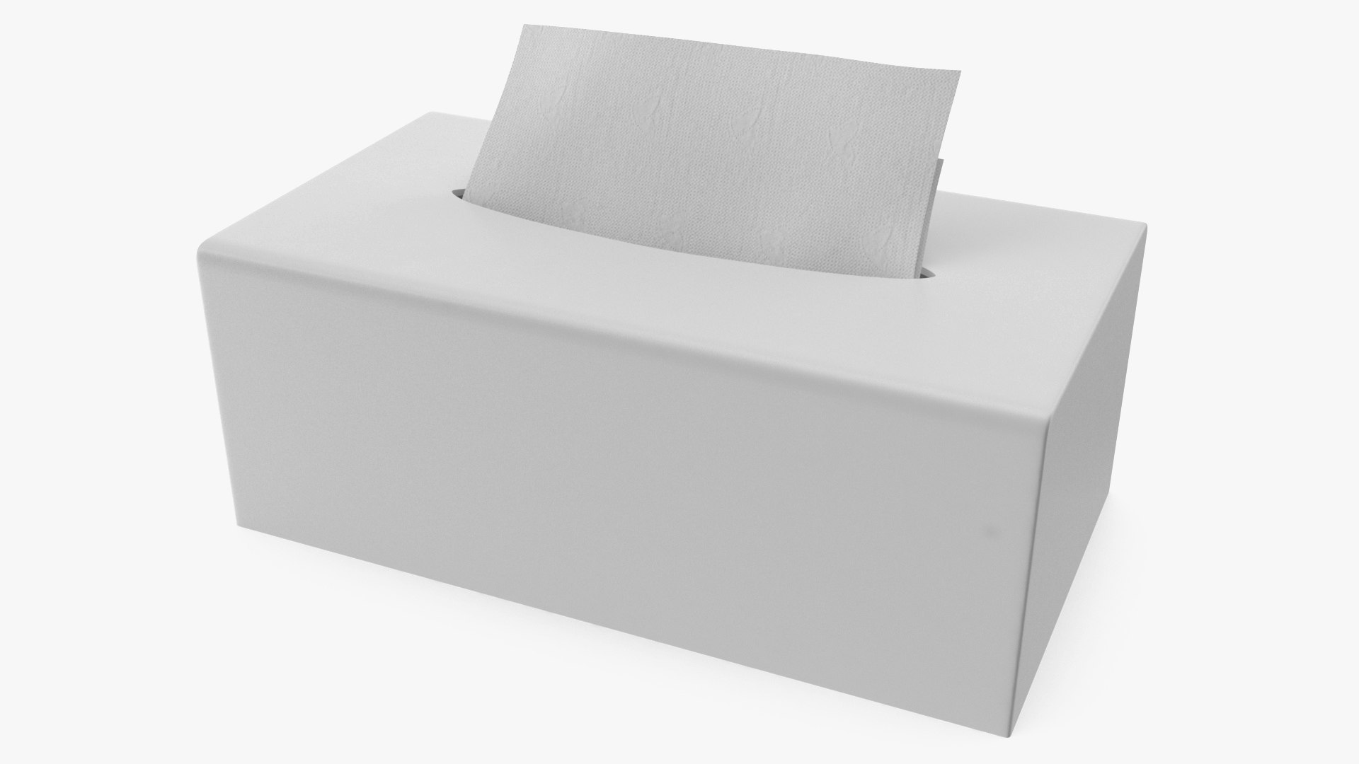 3D model Tissue Box White - TurboSquid 2149414