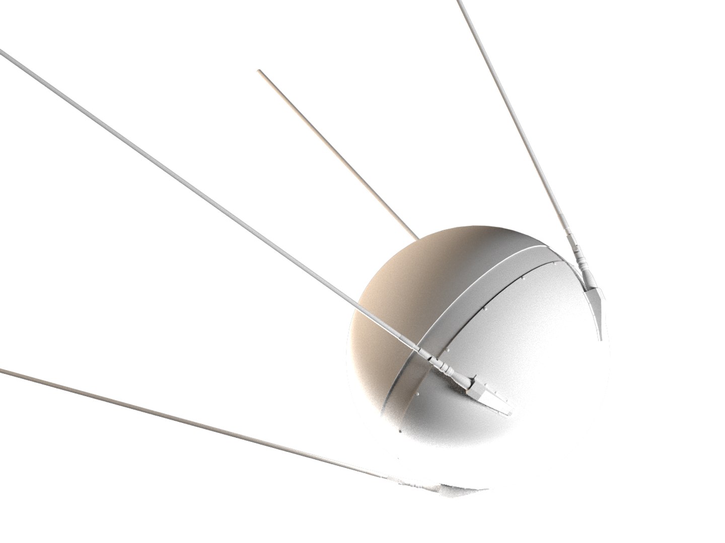 Russian Sputnik 3d Model