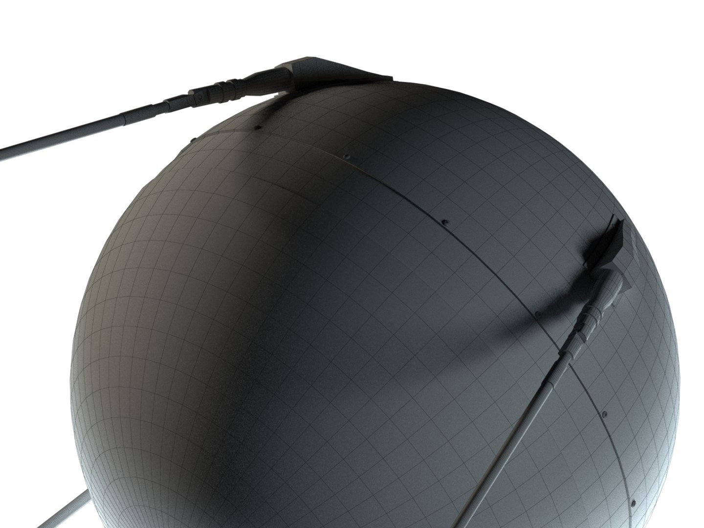 Russian Sputnik 3d Model