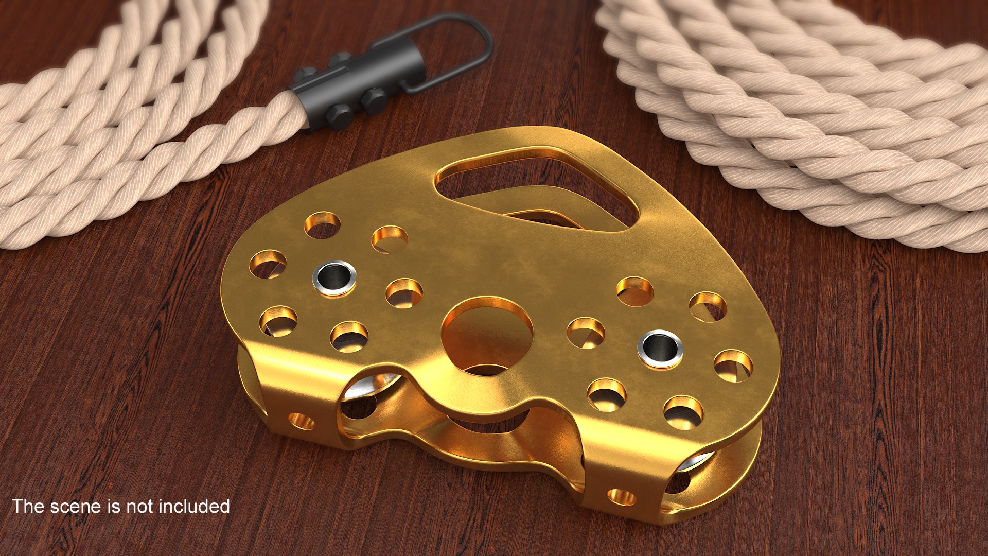 3D Double Pulley Trolley Yellow Model - TurboSquid 1959580