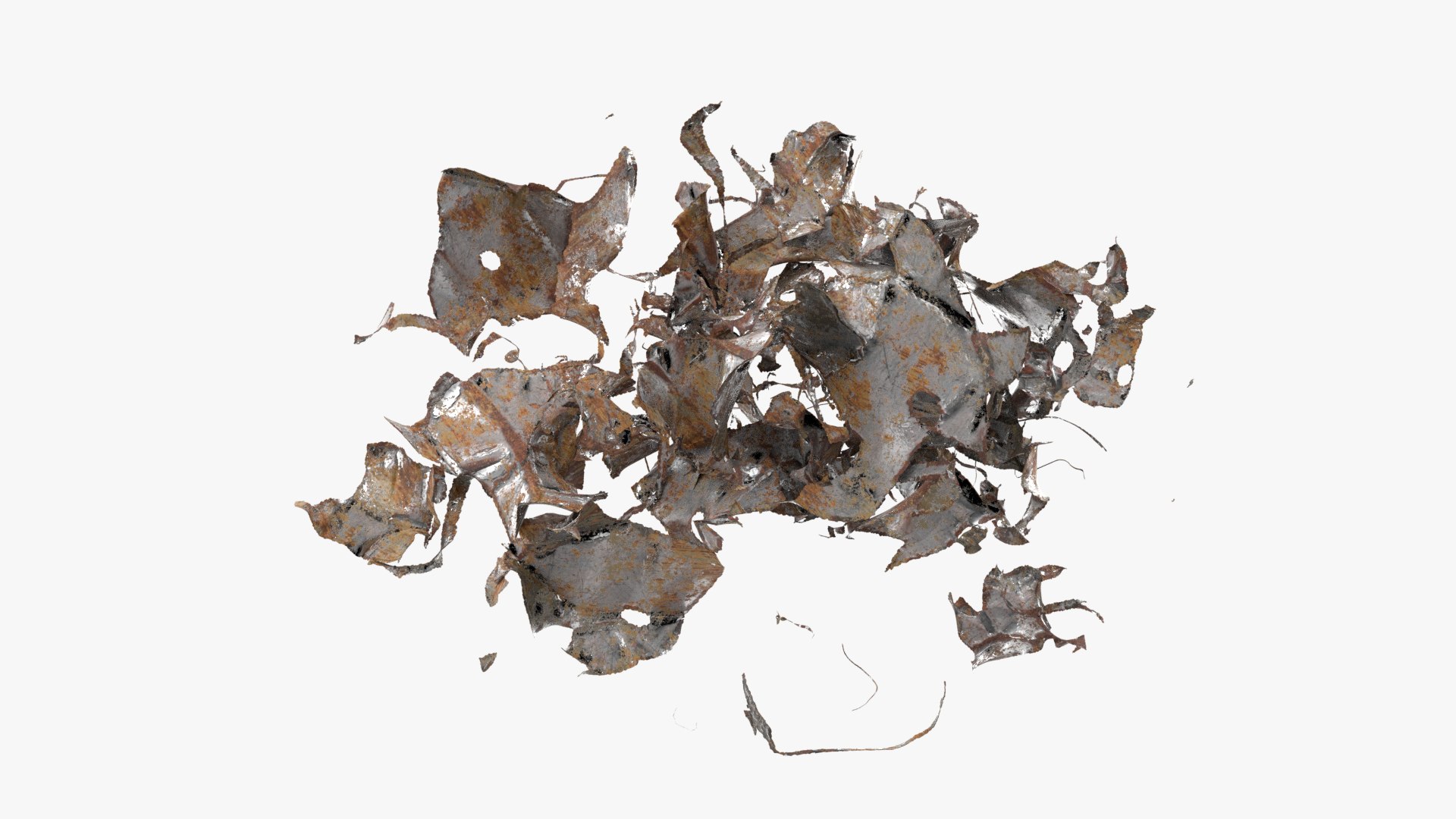 Pile Of Metal Sharpnel 3D Model - TurboSquid 1832765