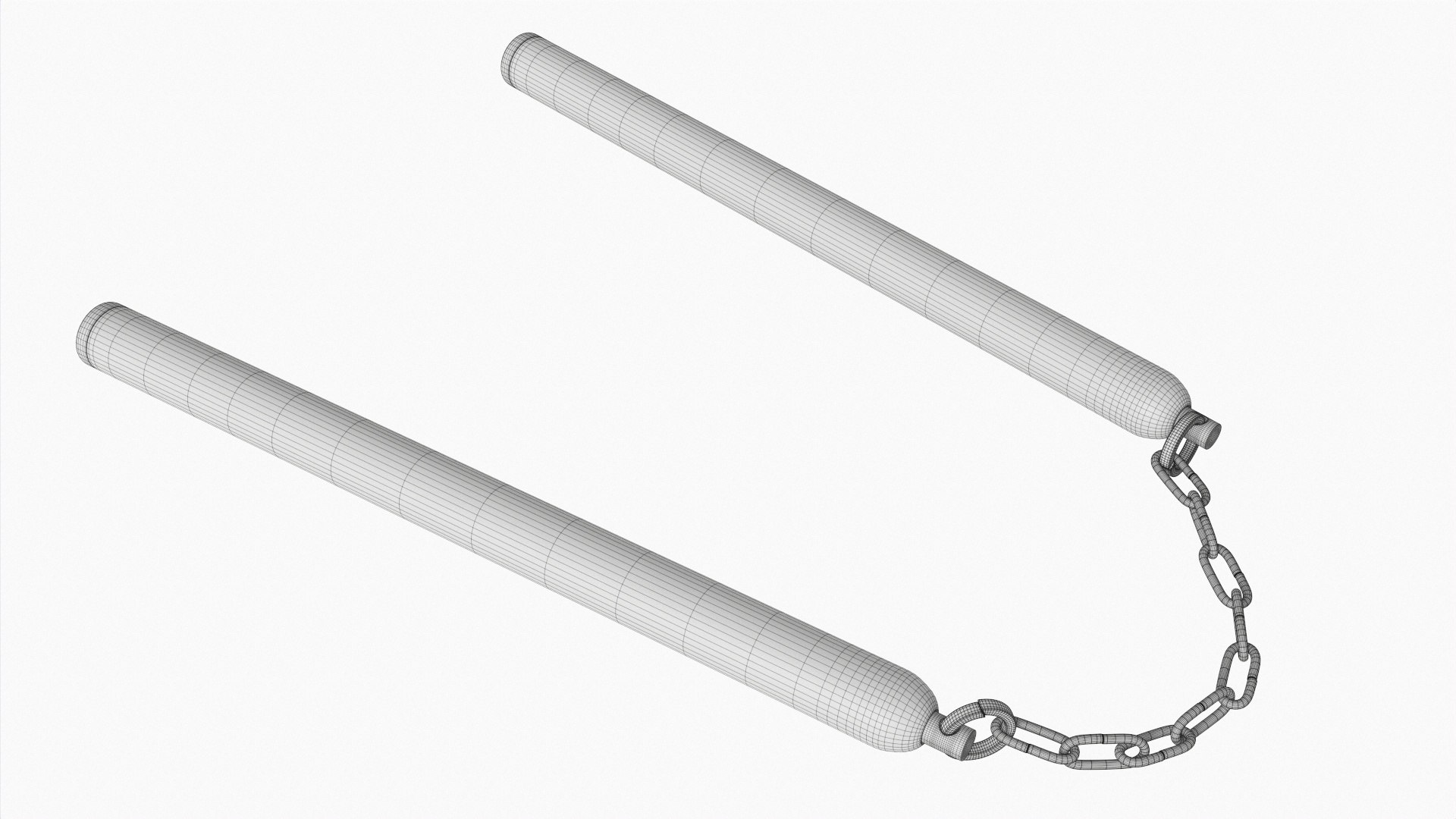 Nunchaku Chain Metal 3D - TurboSquid 1856541