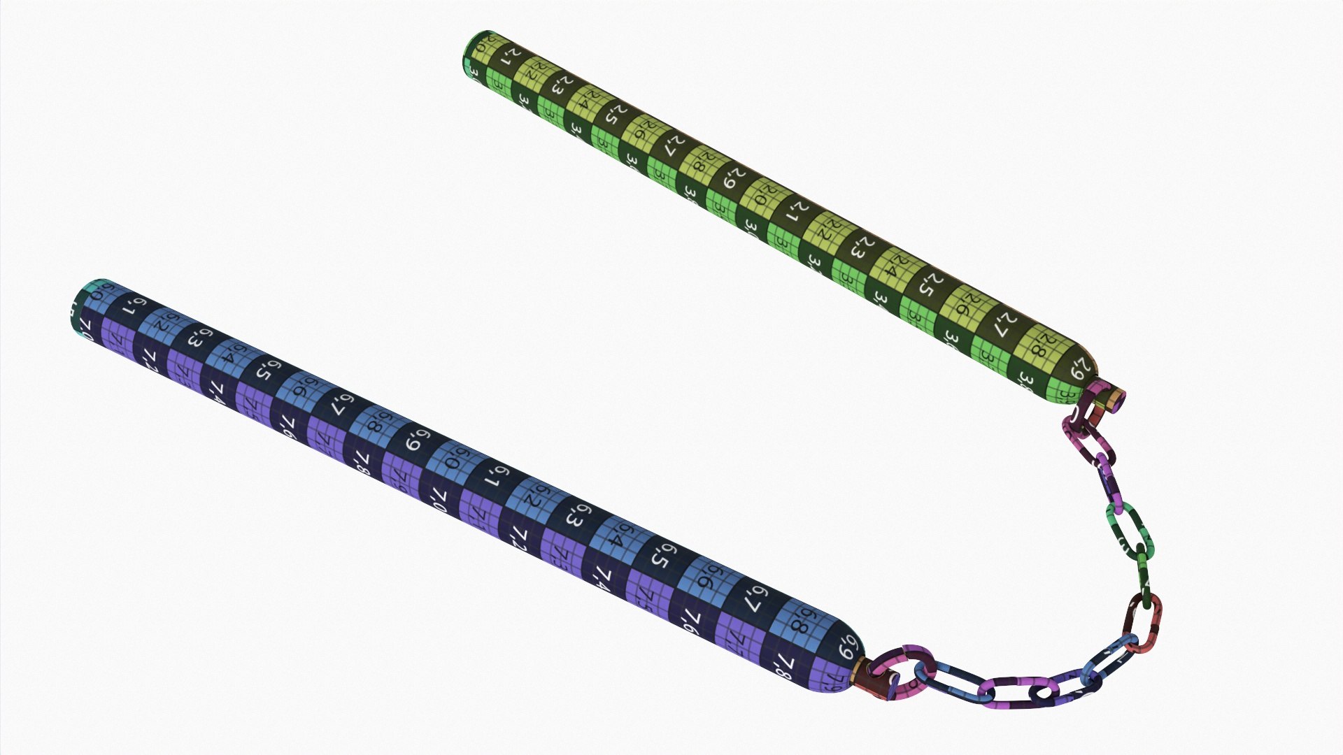 Nunchaku Chain Metal 3D - TurboSquid 1856541