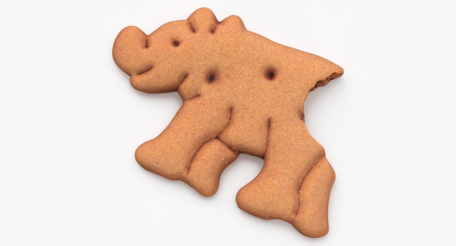 3D Cocoa Rhino Cookie 01 Bitten model - TurboSquid 1975969