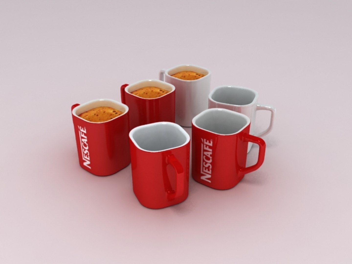 3d nescafe coffee cup model
