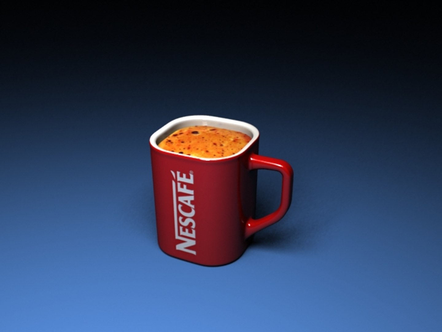 3d nescafe coffee cup model