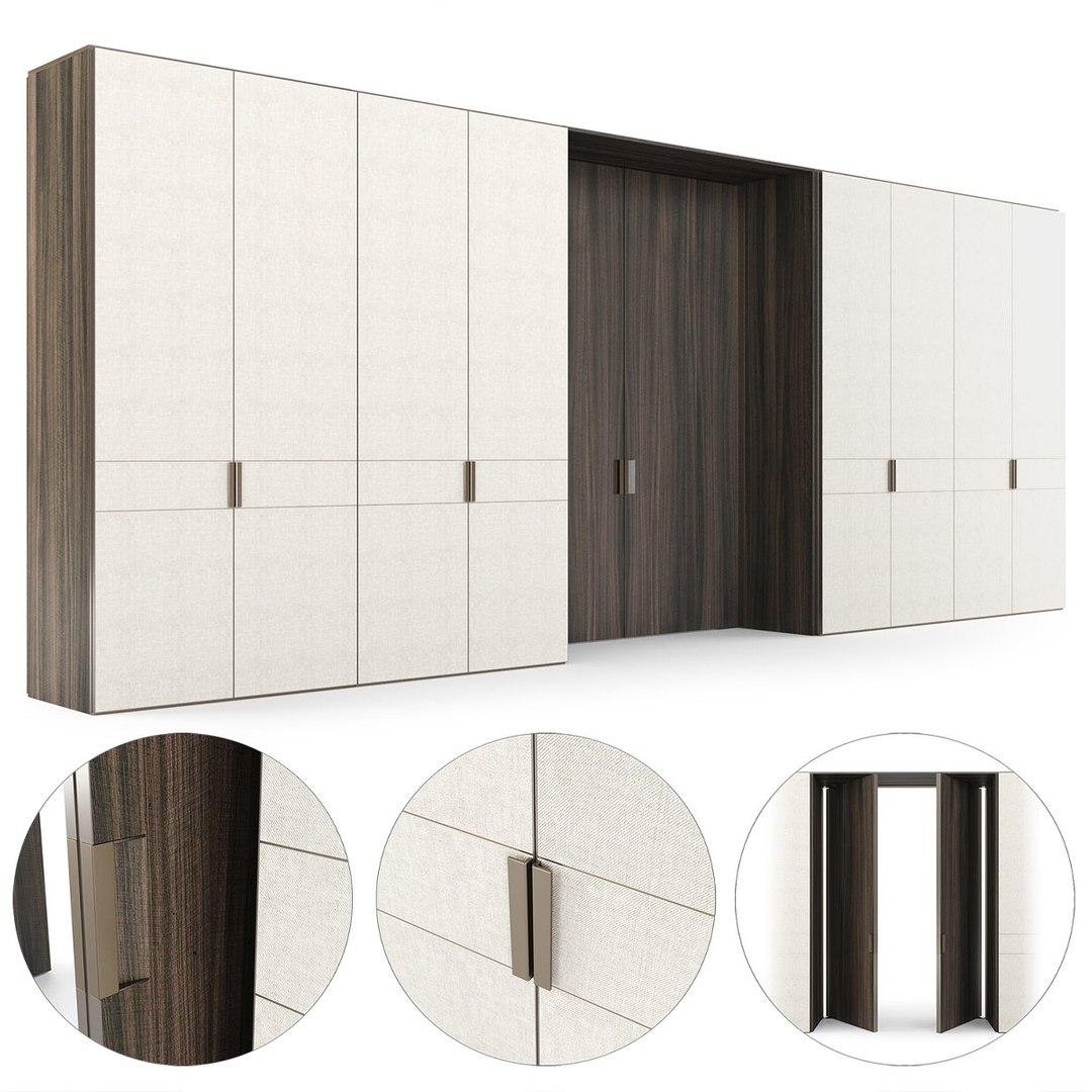 3D model Poliform Pivot Door System and wardrobe 01 - TurboSquid 2173128