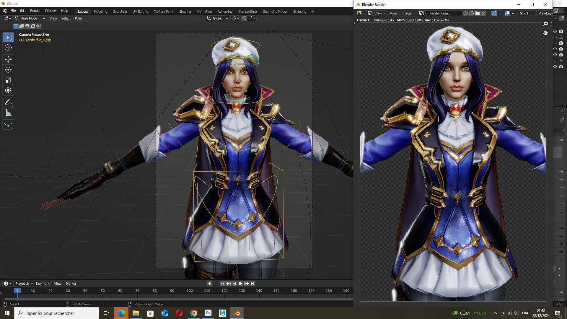 3D Caitlyn Kiramman Arcane 2 - TurboSquid 2328062