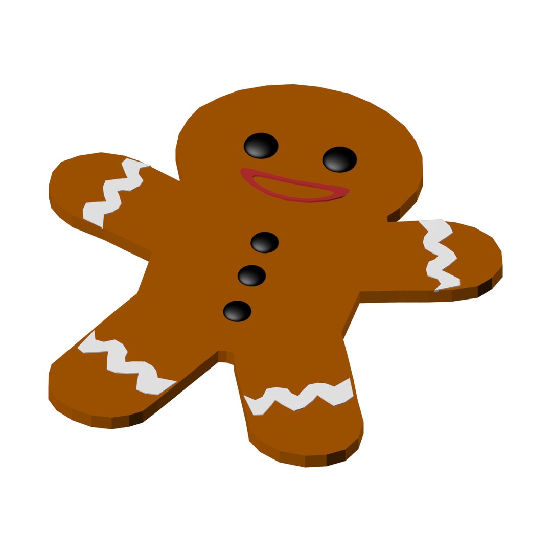 3D Gingerbread Man - TurboSquid 2000964