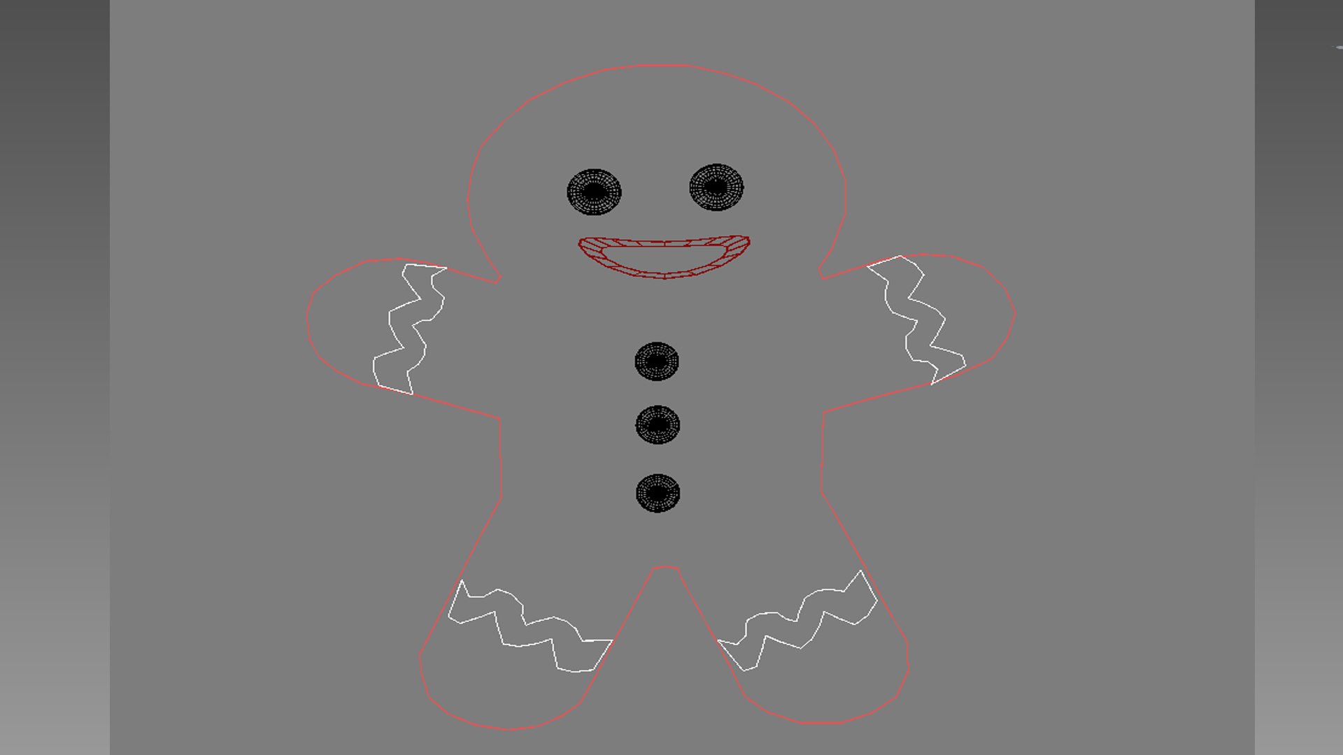 3D Gingerbread Man - TurboSquid 2000964