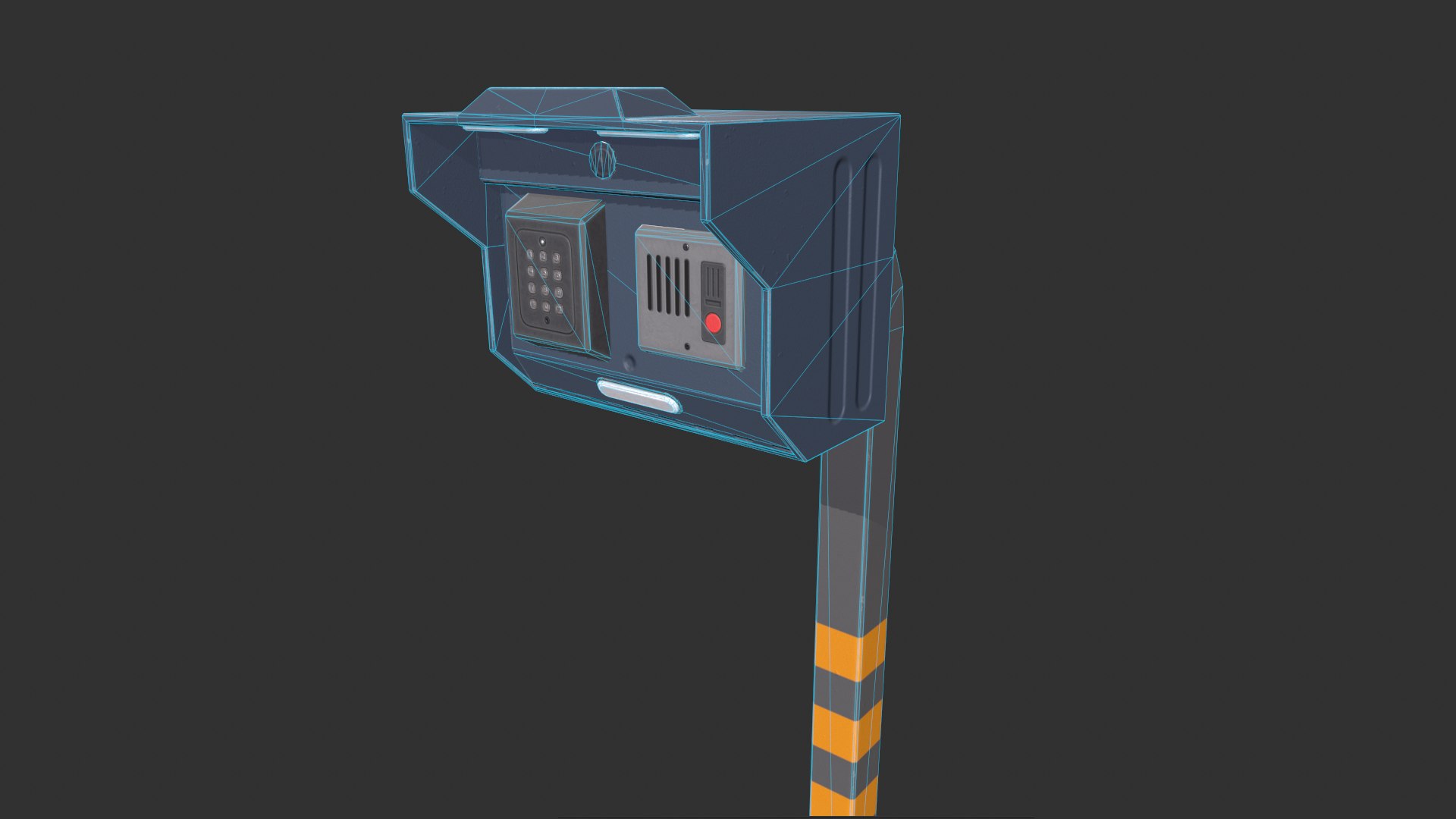 Standing Home Intercom 3D Model - TurboSquid 2101206