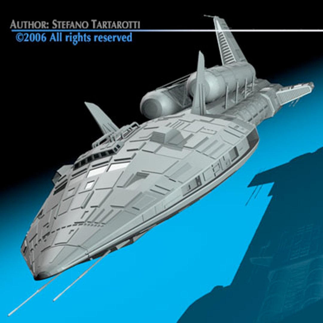 3d Spaceship Space Ship Model