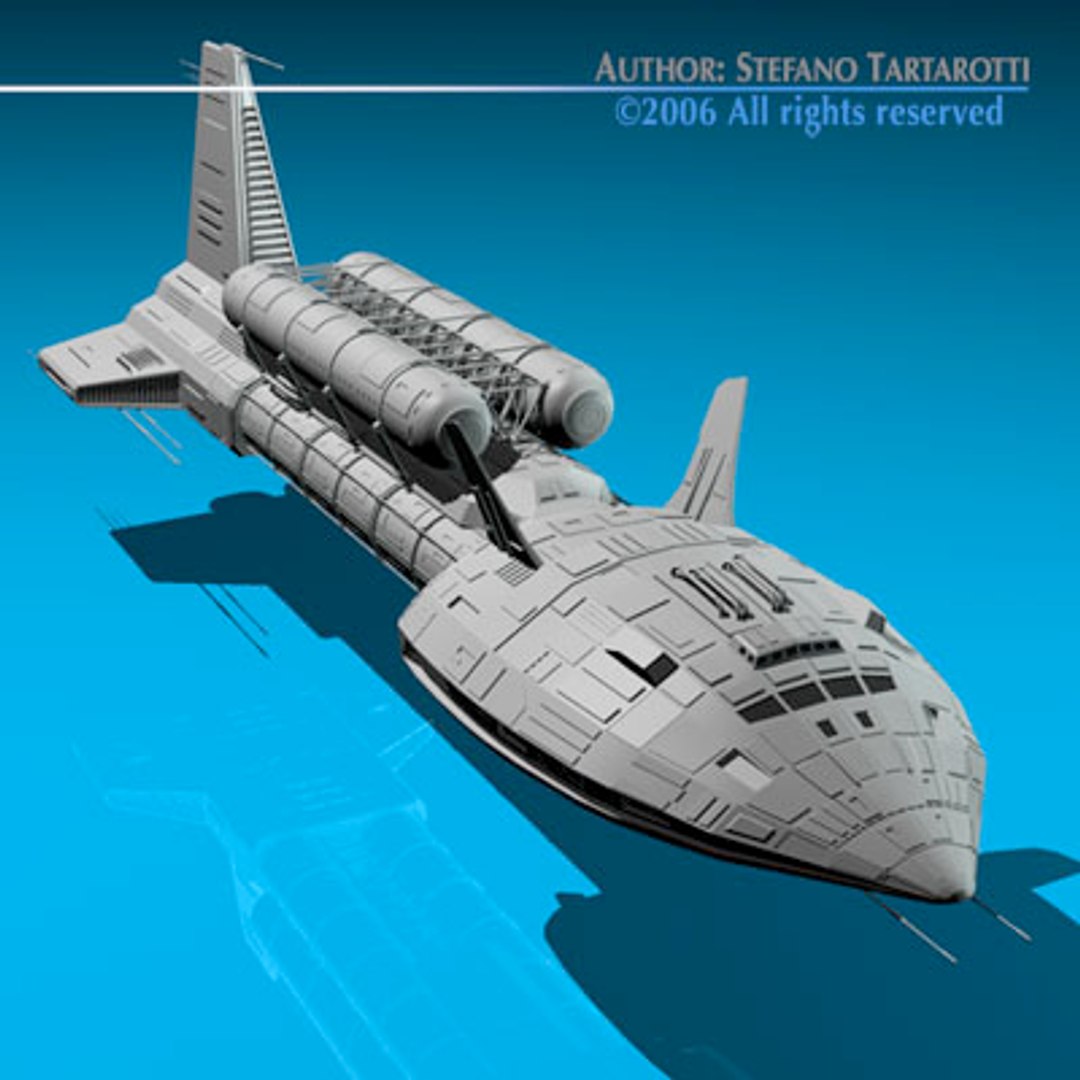 3d Spaceship Space Ship Model