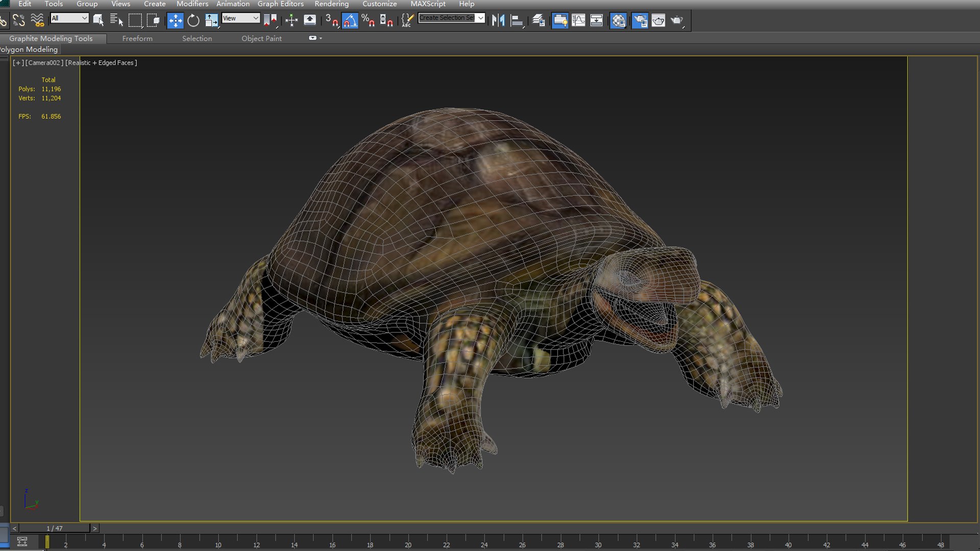 3D Model Tortoise Reptile Turtle Animal Wildlife Slow Zoo Armor ...