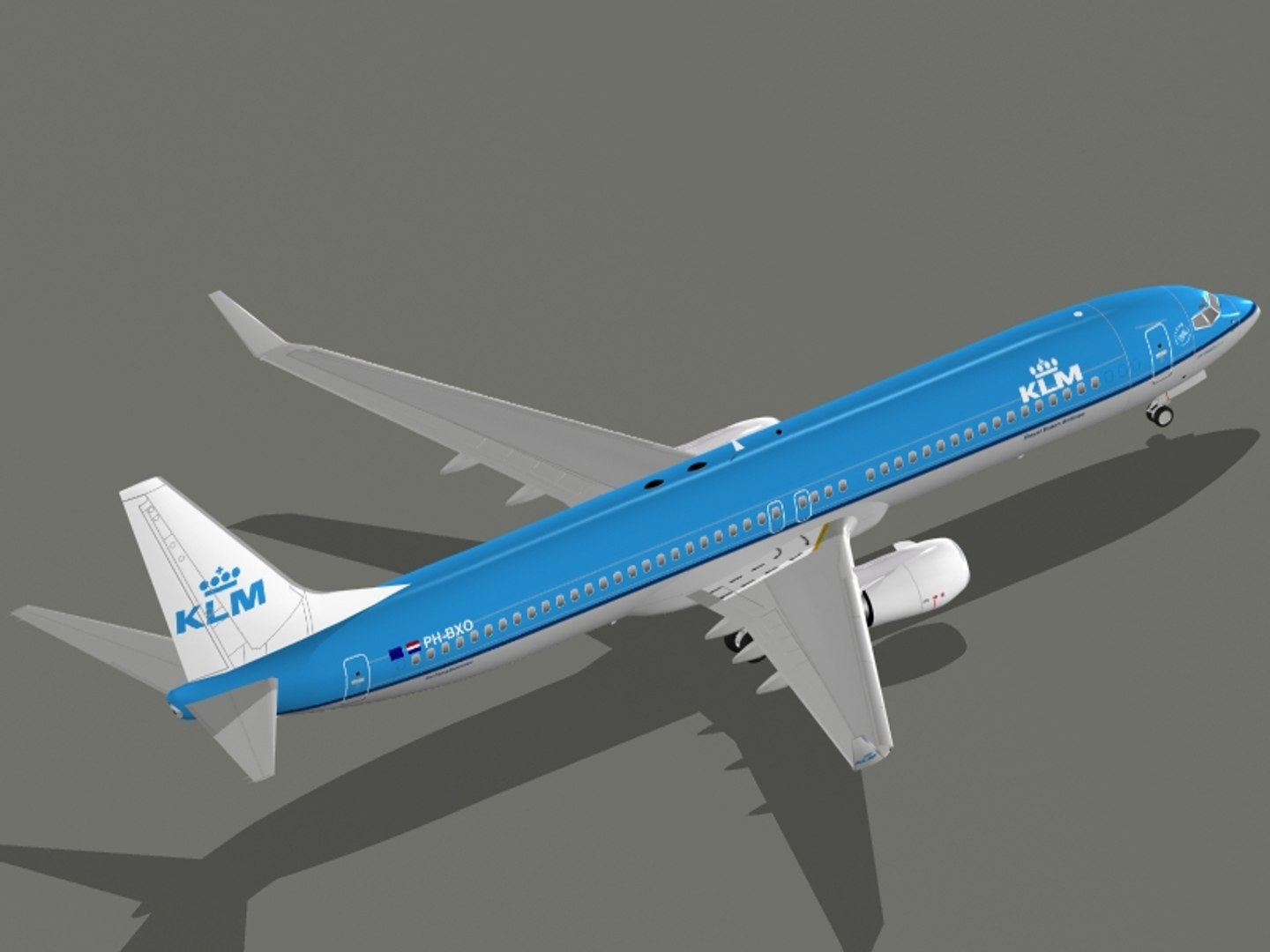 3d Boeing 737-900 Klm