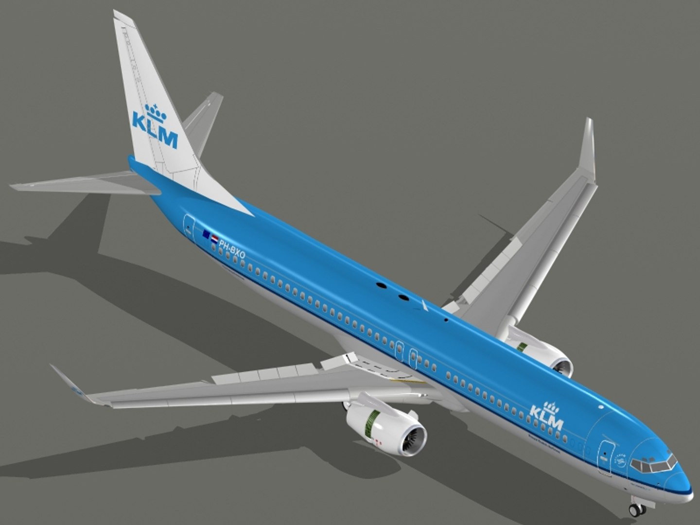 3d Boeing 737-900 Klm