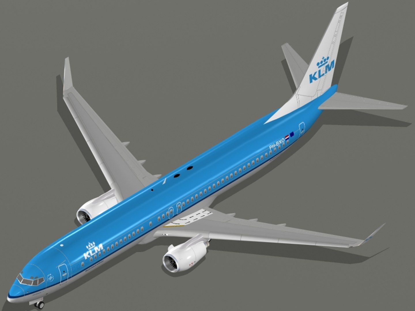 3d Boeing 737-900 Klm