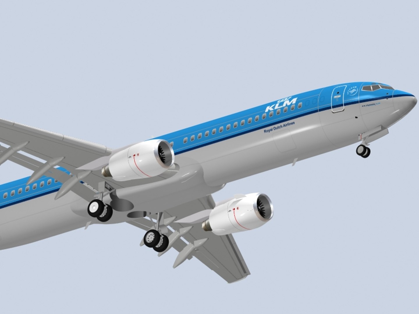 3d Boeing 737-900 Klm
