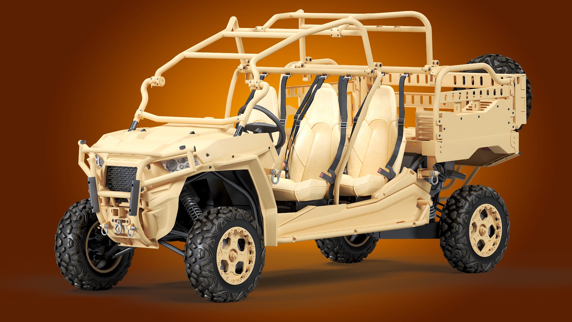 3D модель Polaris MRZR 4 - TurboSquid 1535081