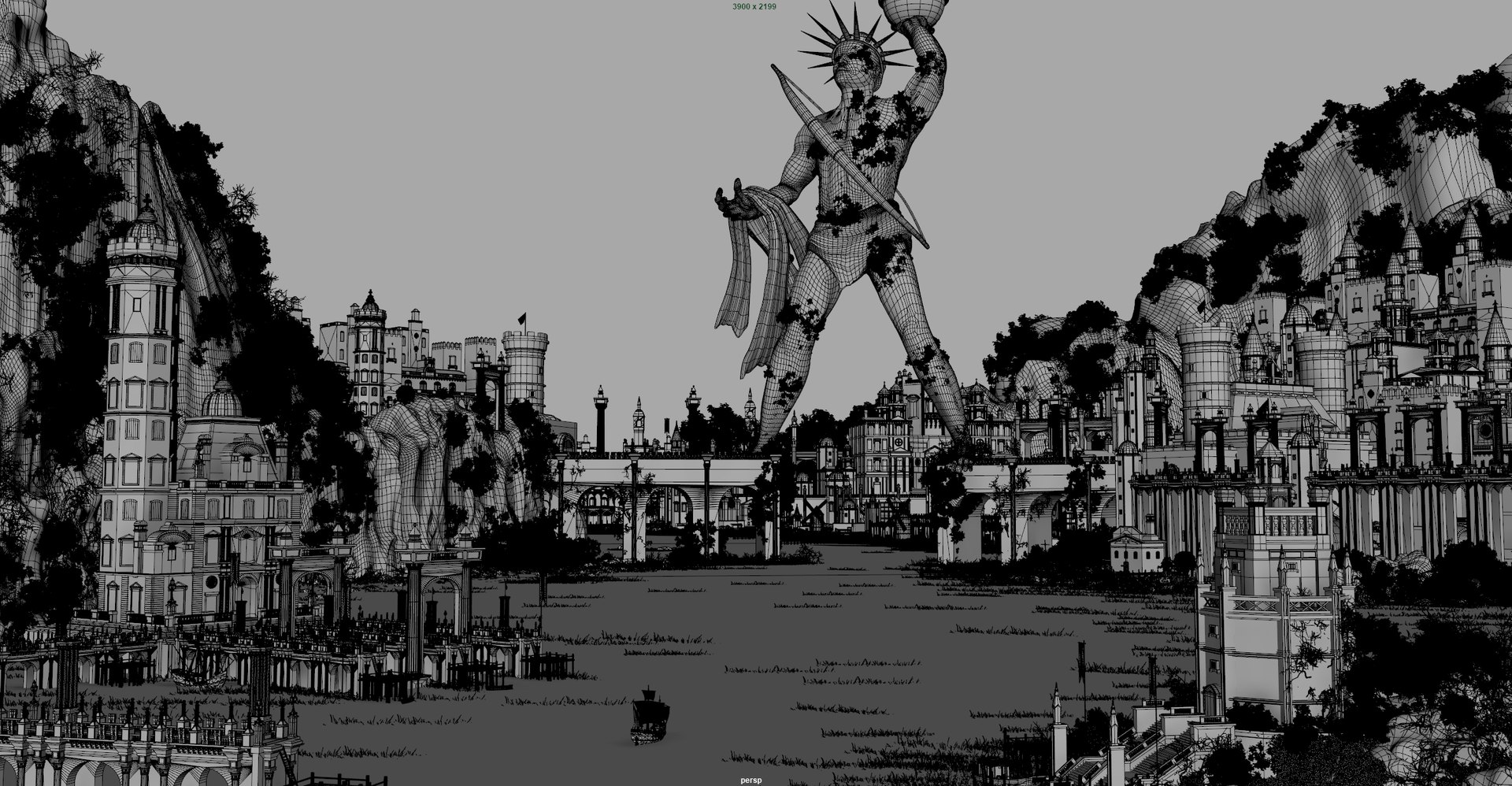 3D Colossus Of Rhodes - TurboSquid 2192428