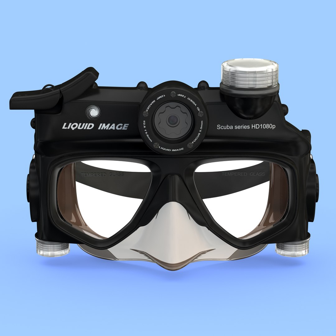 diving masks 3d 3ds