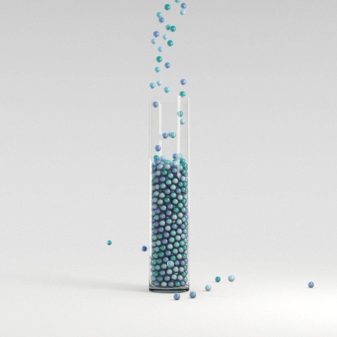 3D Model Marble Balls Filling Glass - TurboSquid 1501368