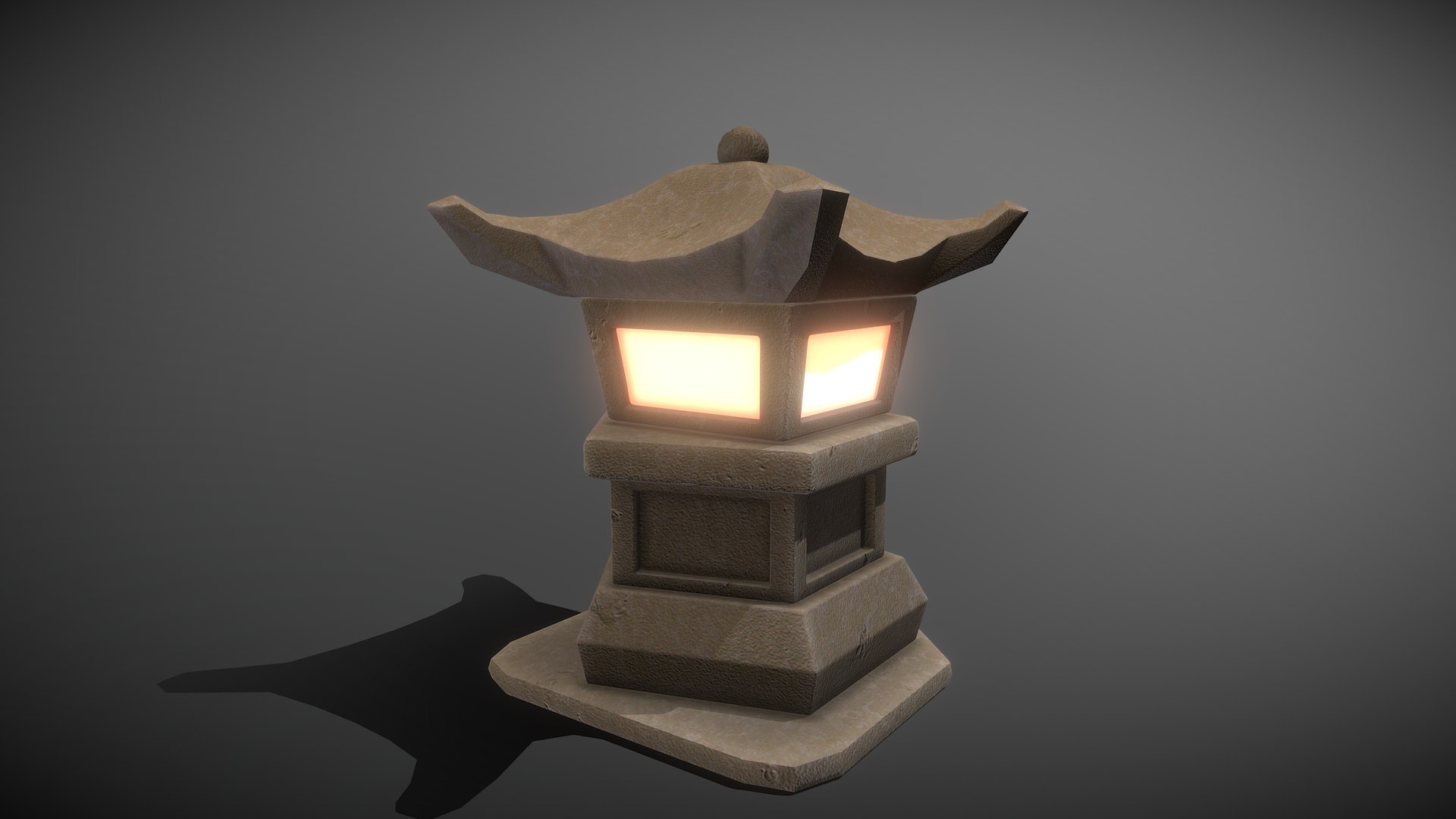 3D model 12 Stone Lanterns Low-poly - TurboSquid 2070457
