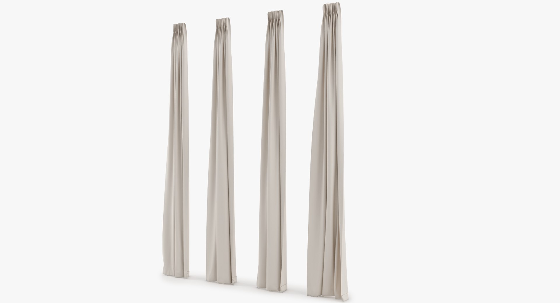 3d Model Kind Modern Curtains