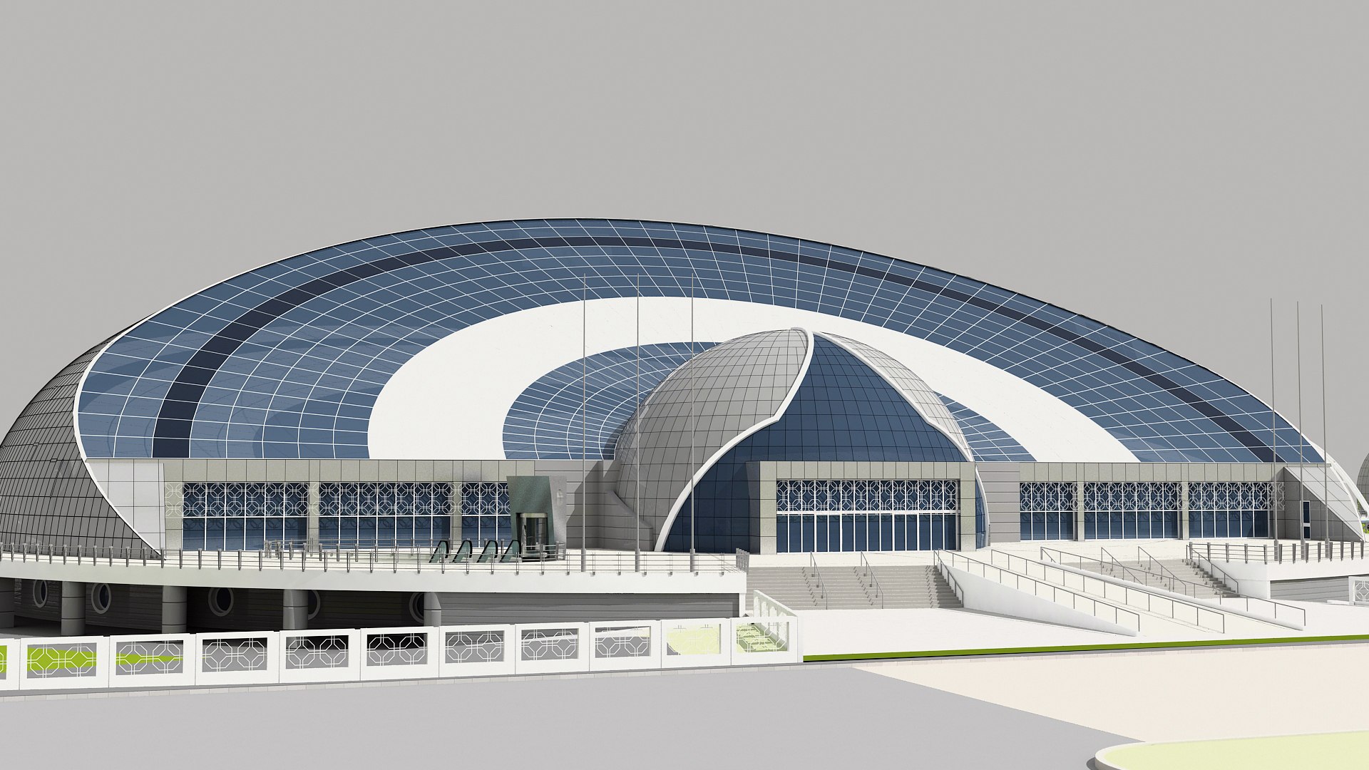 Konya Science Center Building 3D Model - TurboSquid 1292355