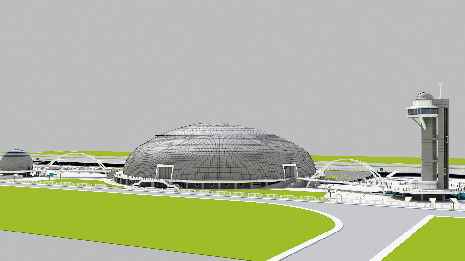 Konya Science Center Building 3D Model - TurboSquid 1292355