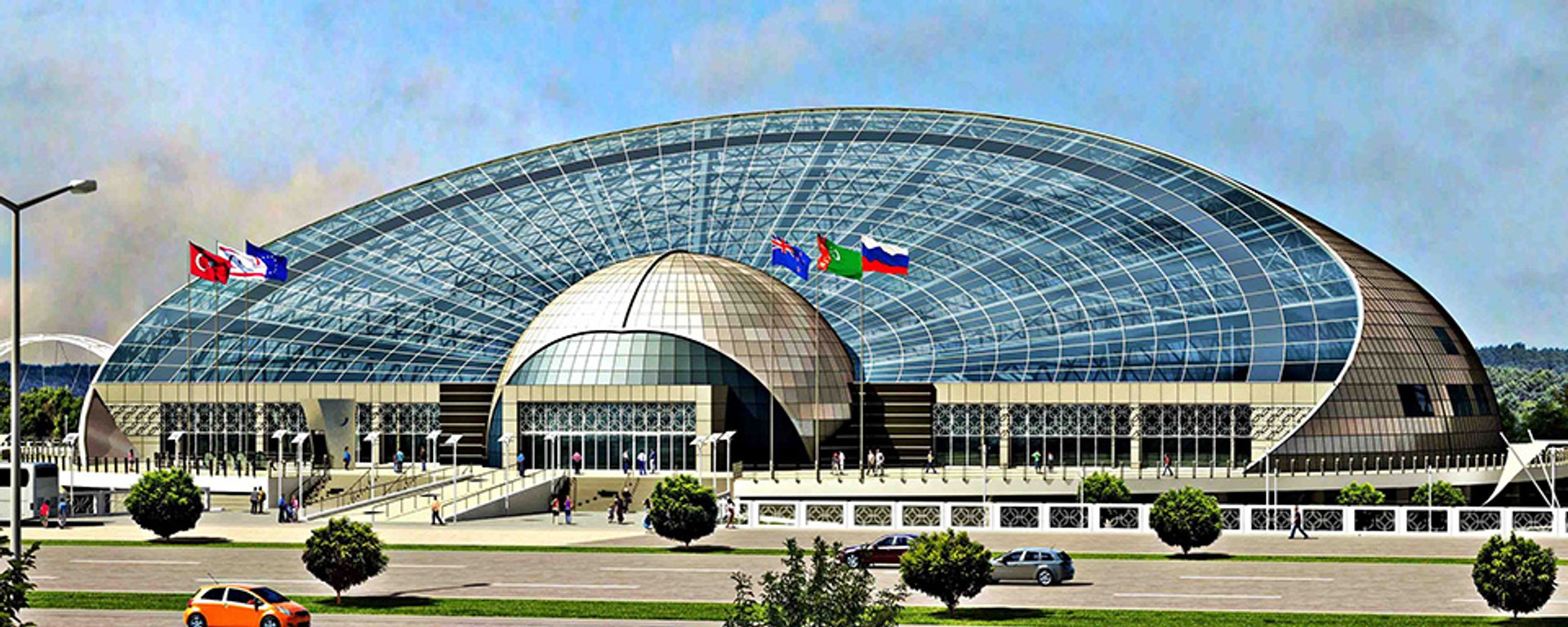 Konya science center building 3D model - TurboSquid 1292355