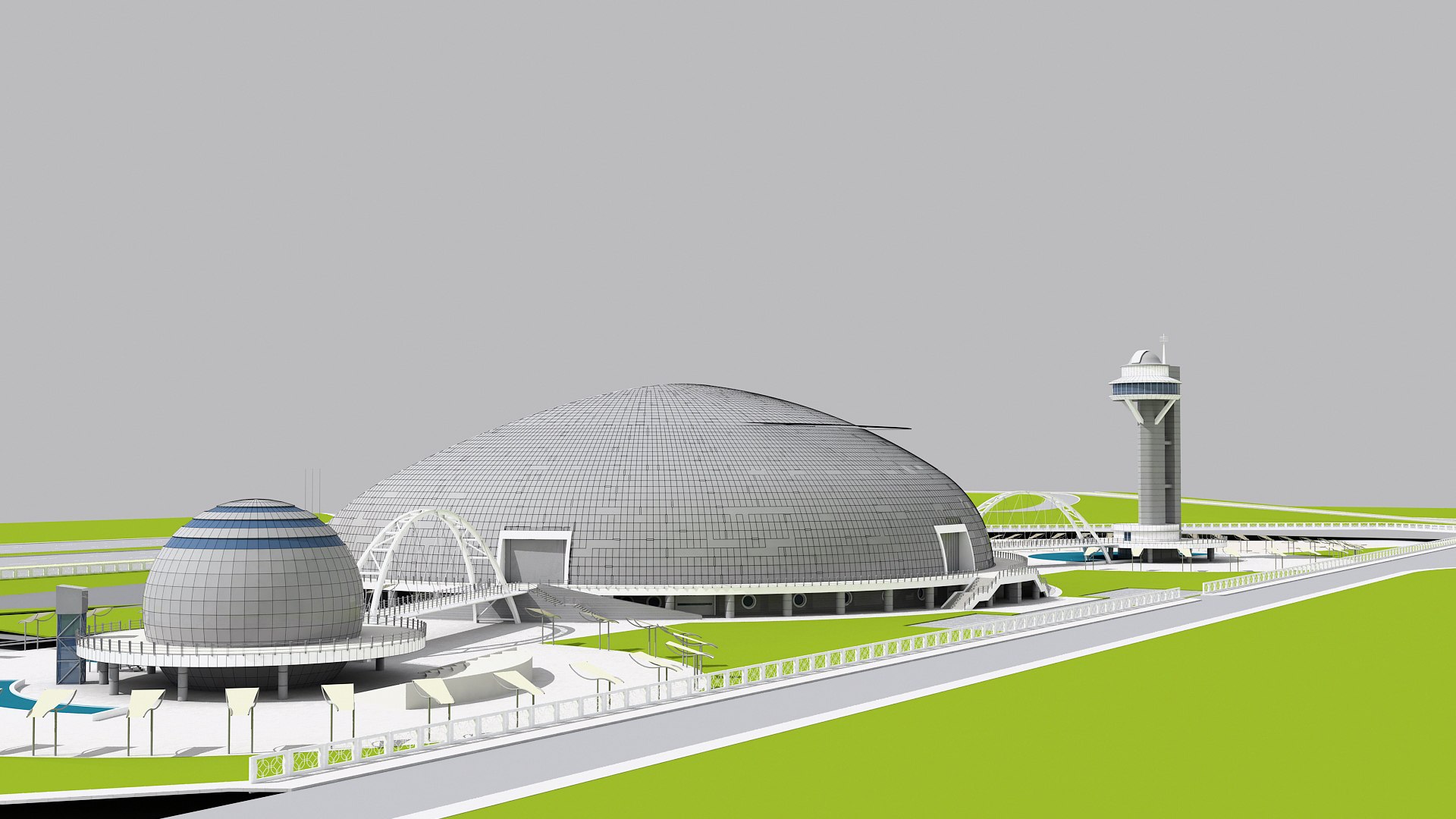 Konya Science Center Building 3D Model - TurboSquid 1292355