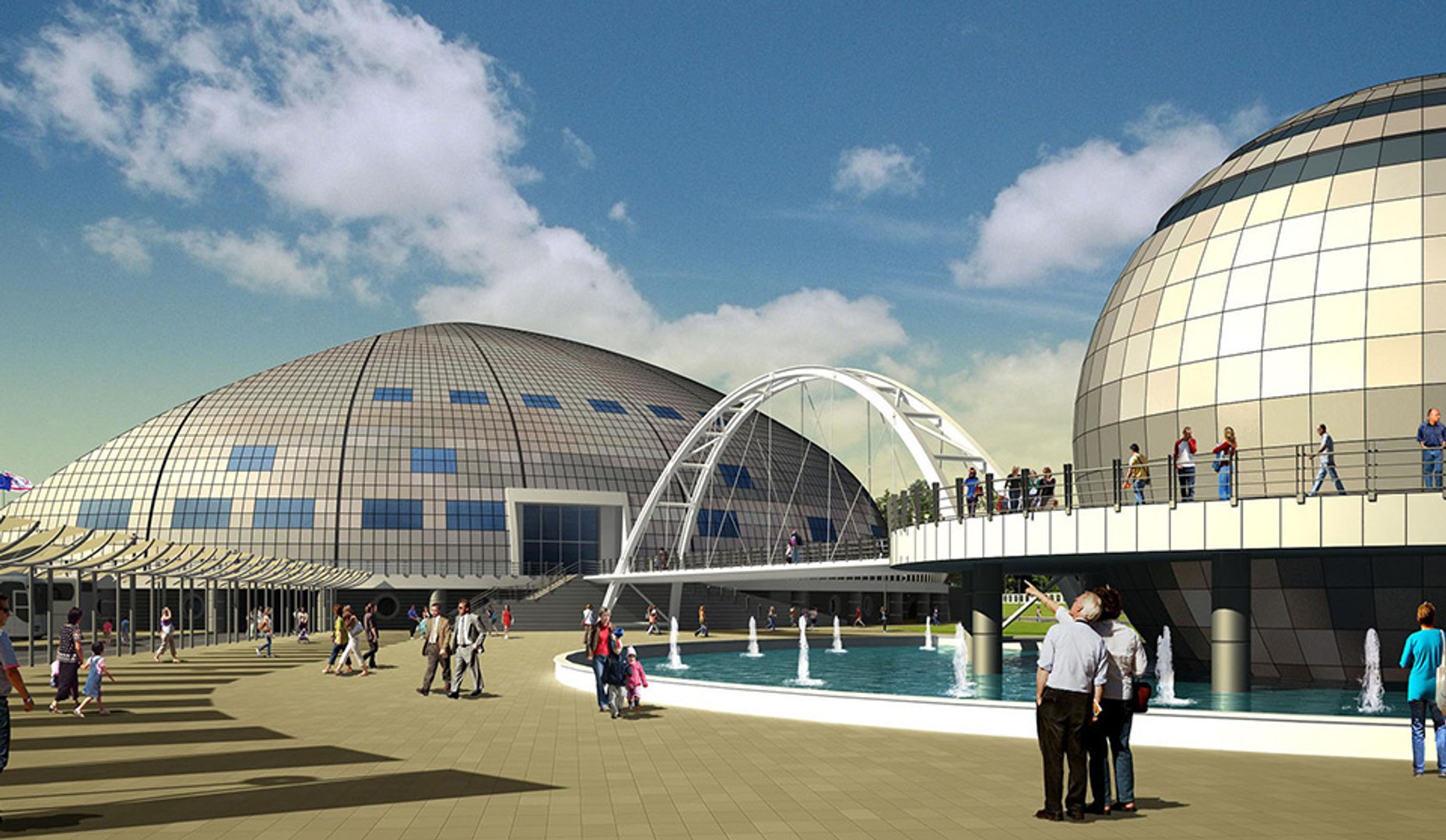 Konya science center building 3D model - TurboSquid 1292355