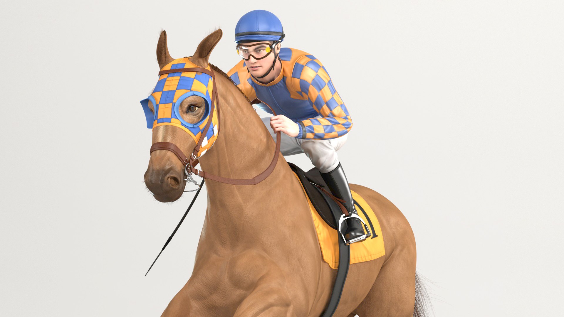 modelo 3d Licencia estándar de la sede central de caballos de carreras ...