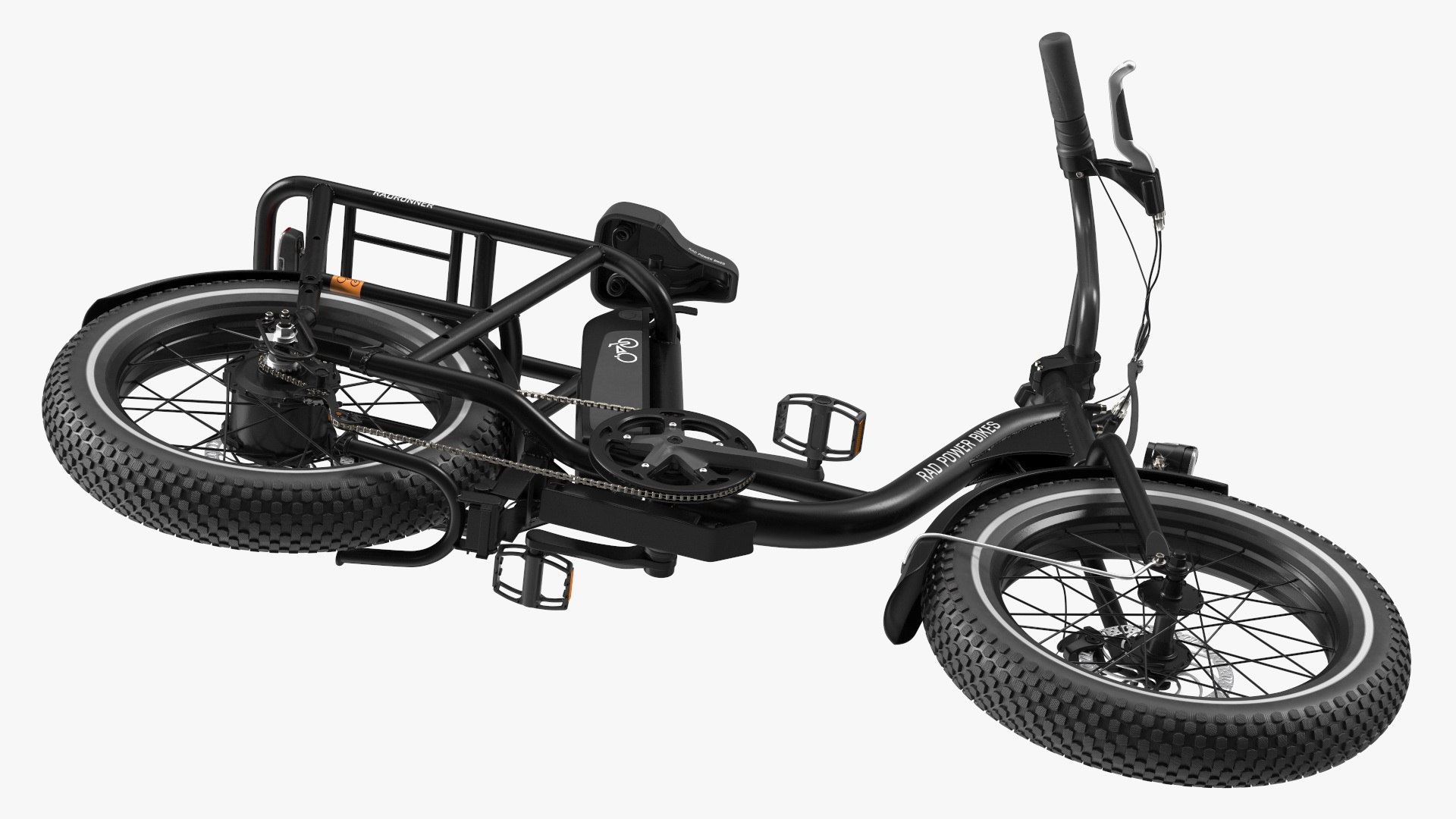 3D Electric Delivery Bike RadRunner Black Rigged For Cinema 4D ...