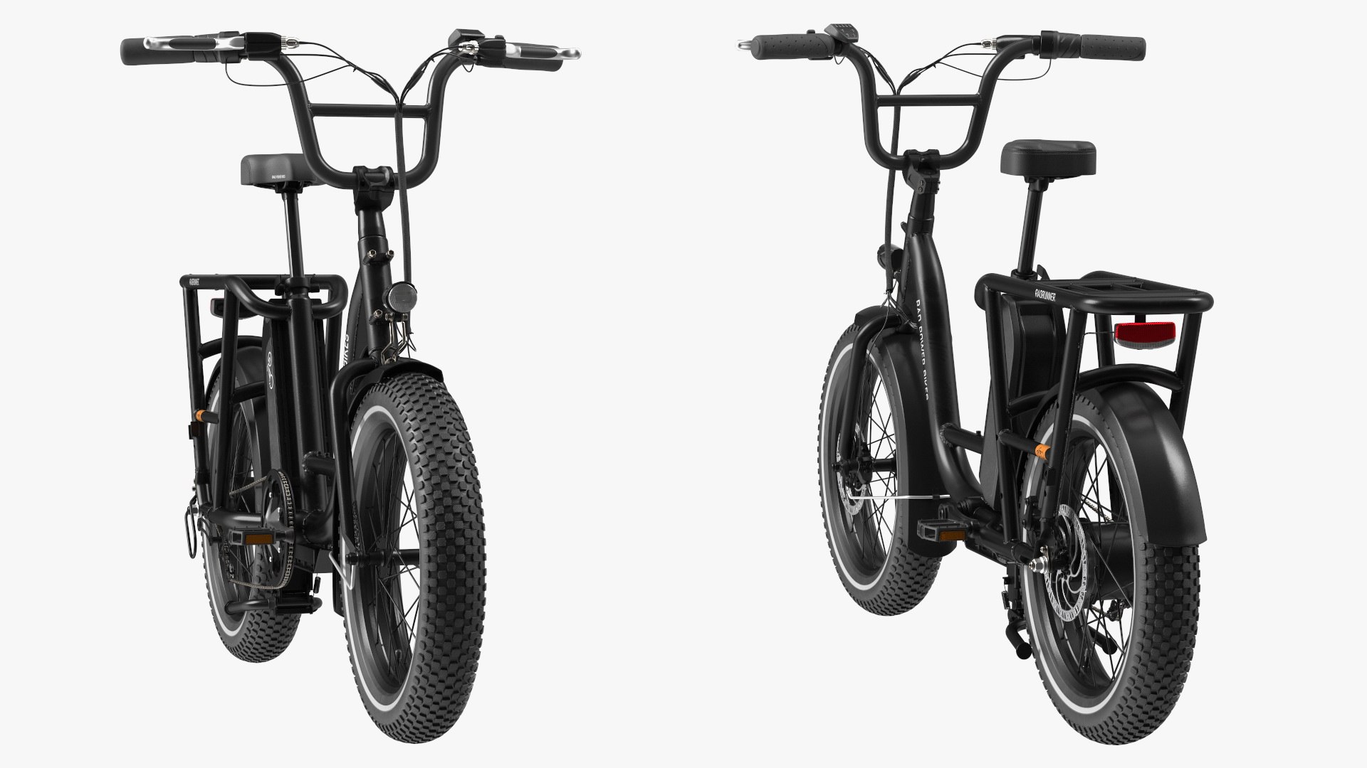 3D Electric Delivery Bike RadRunner Black Rigged For Cinema 4D ...