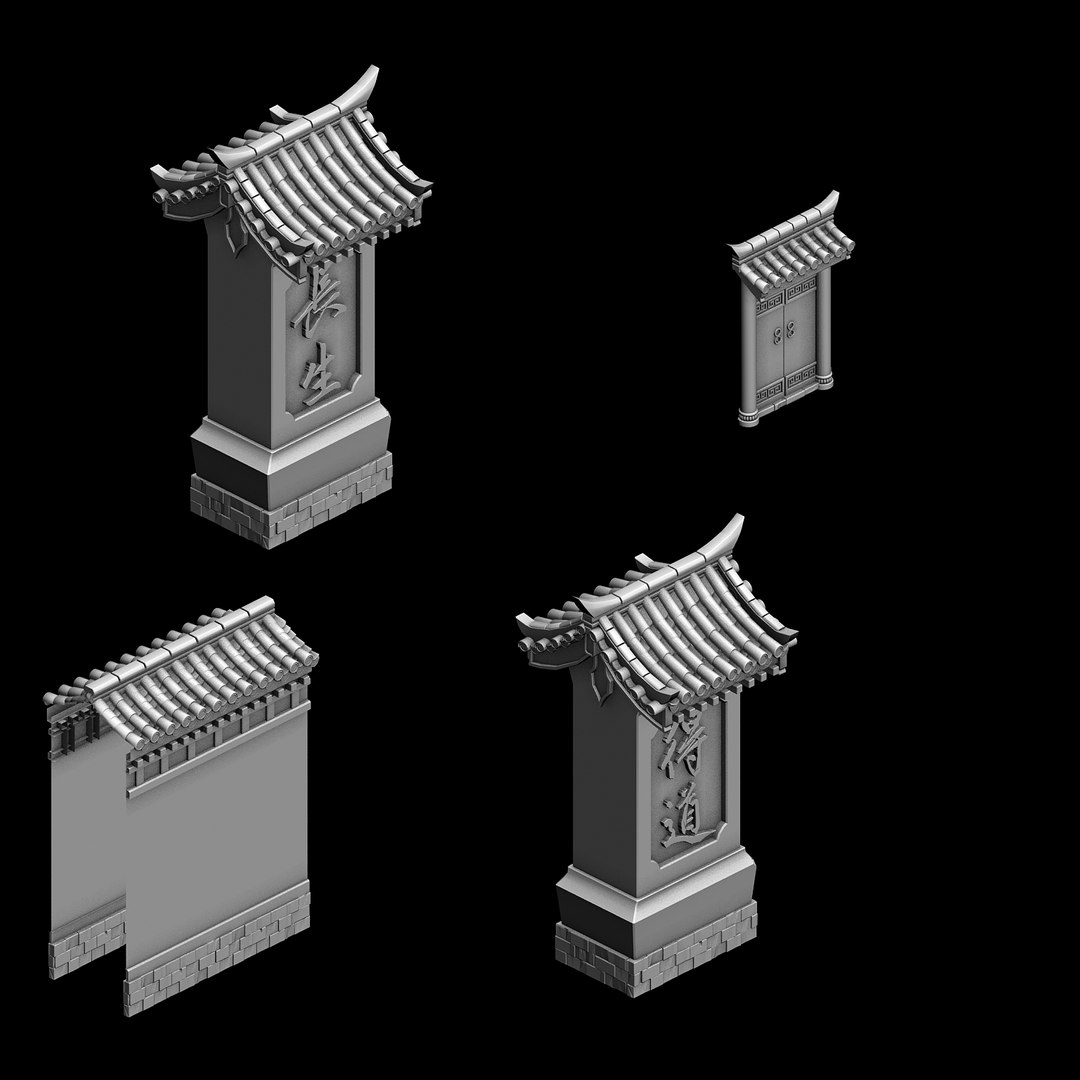 3D Building - Main City Wall - TurboSquid 1452970