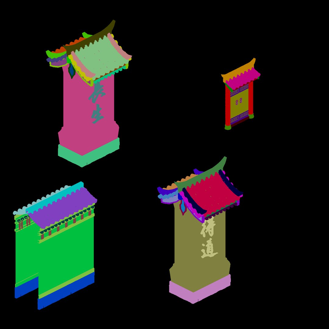 3D Building - Main City Wall - TurboSquid 1452970