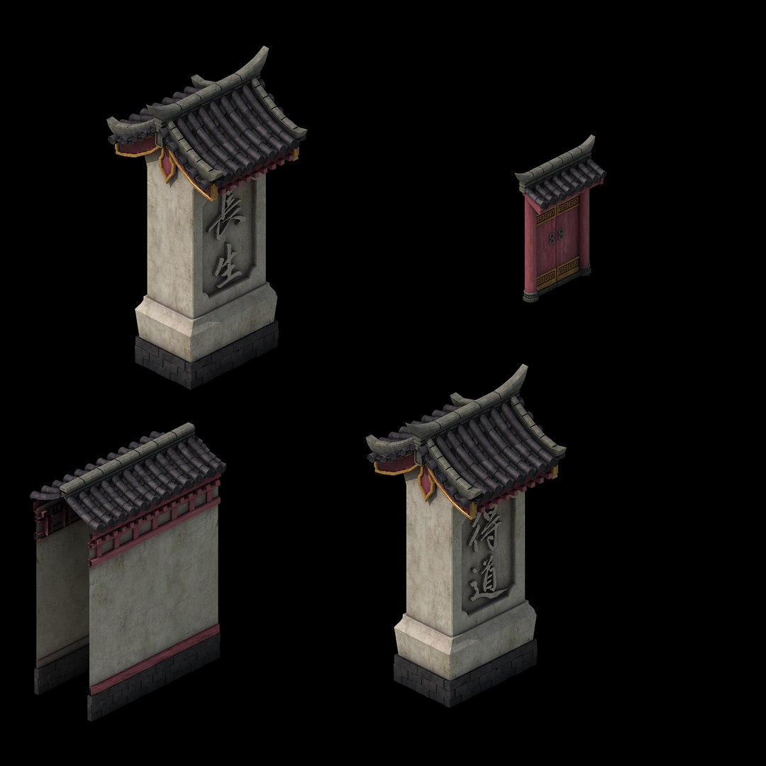 3D Building - Main City Wall - TurboSquid 1452970