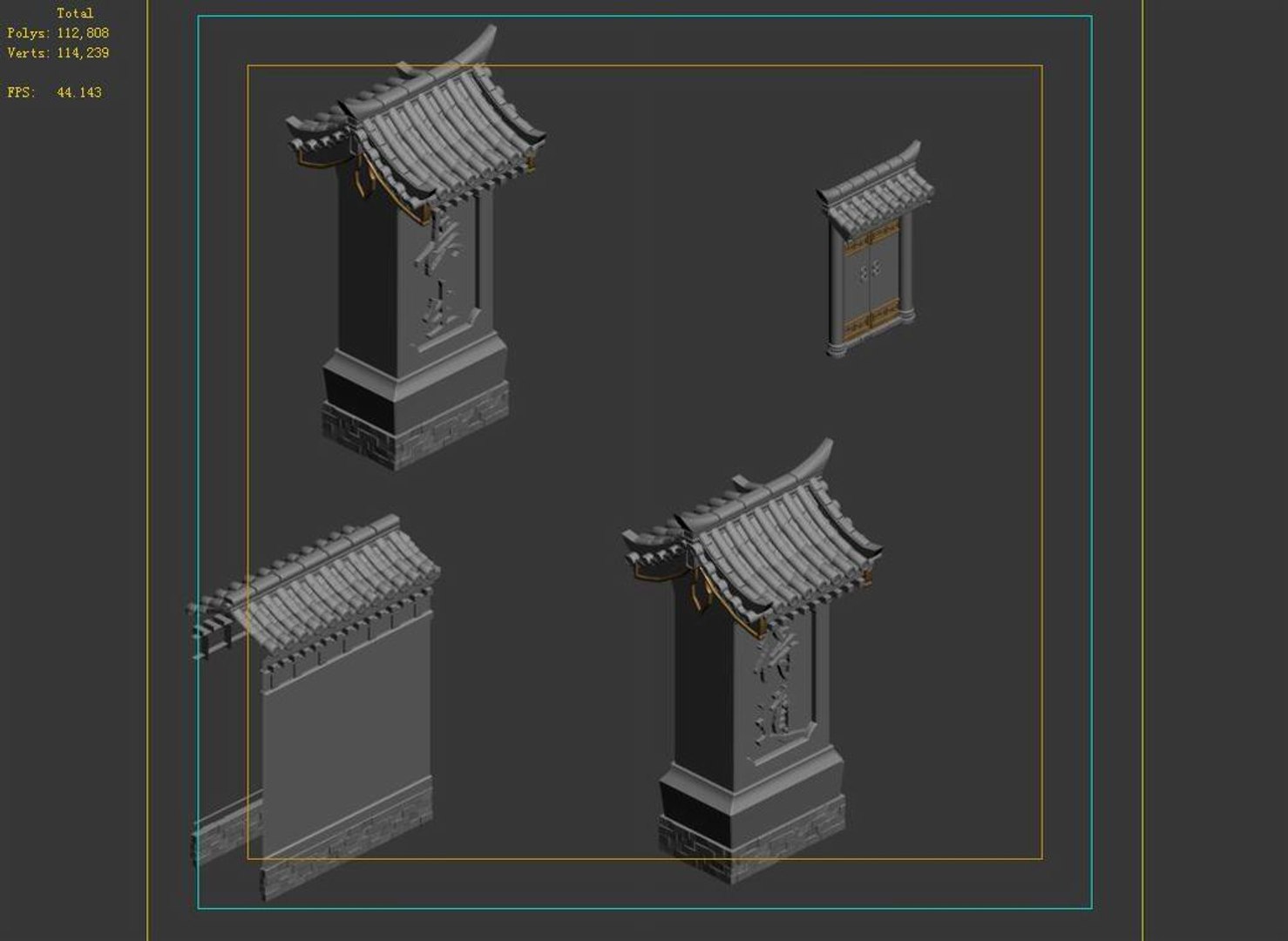 3D Building - Main City Wall - TurboSquid 1452970