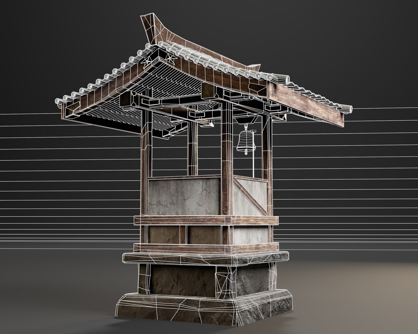 Japanese Shrine 3D Model - TurboSquid 2355146