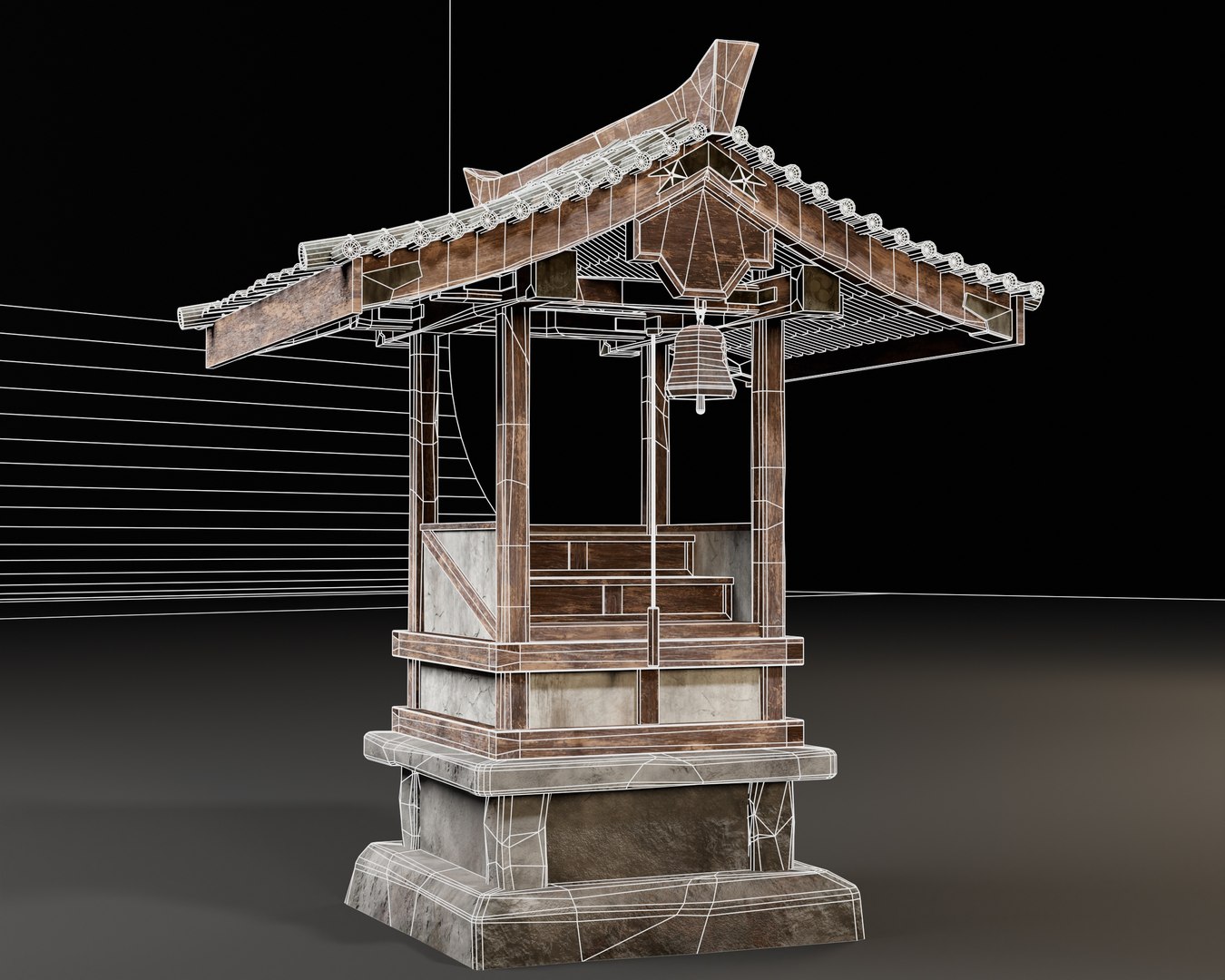 Japanese Shrine 3D Model - TurboSquid 2355146