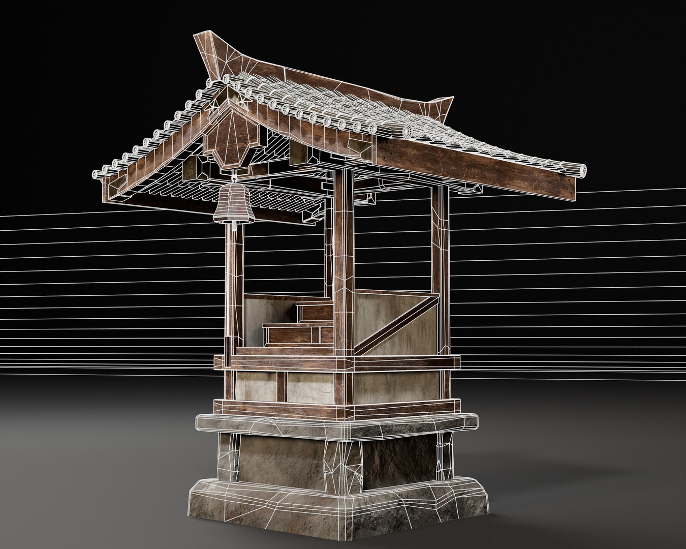 Japanese Shrine 3D Model - TurboSquid 2355146