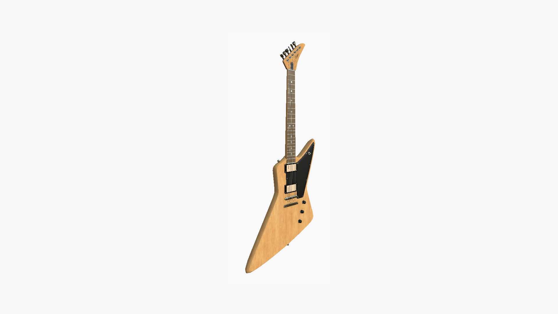 Electric Guitar F09 Light Wood - Music Instrument Design 3D ...
