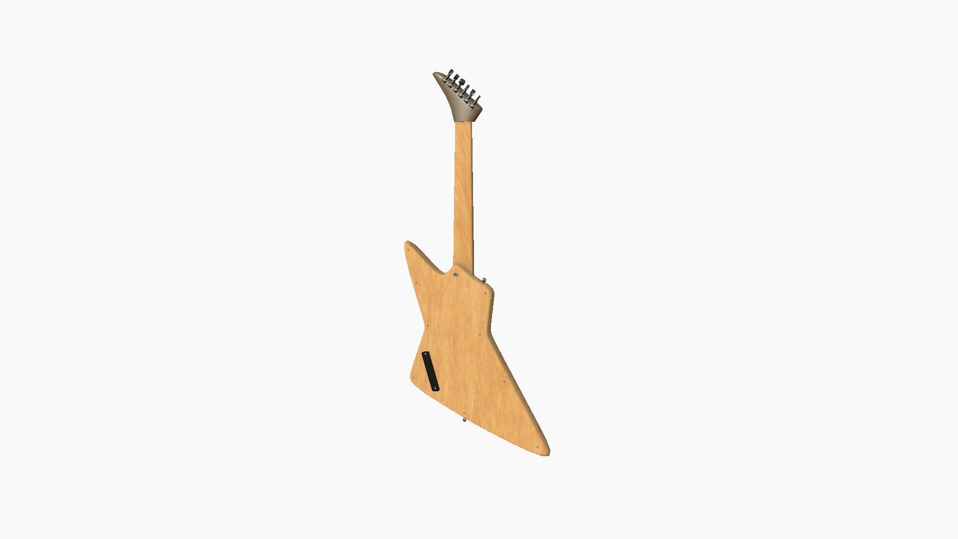 Electric Guitar F09 Light Wood - Music Instrument Design 3D ...