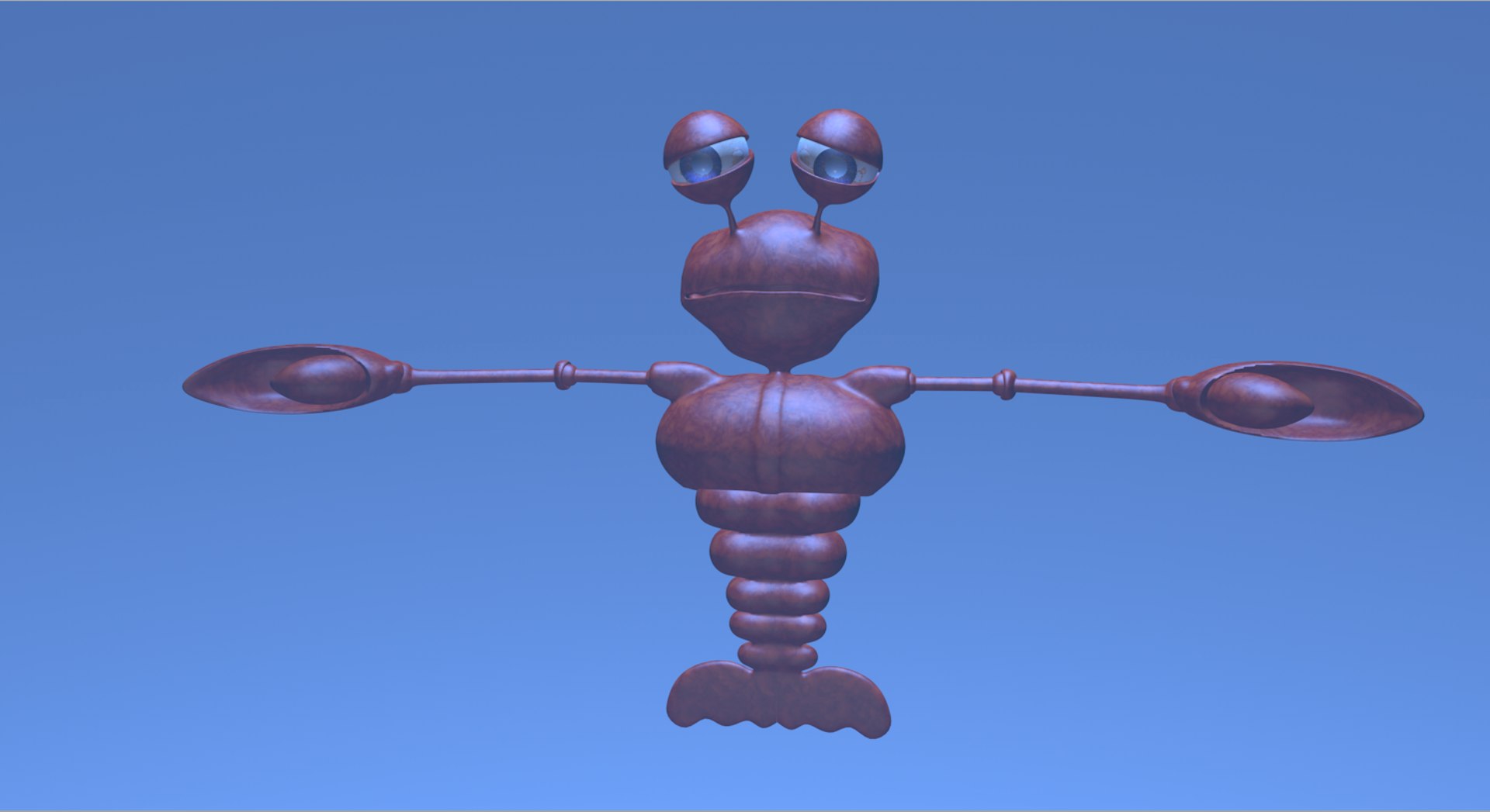 Lobster Cartoon Rigged 3D Model - TurboSquid 1740662